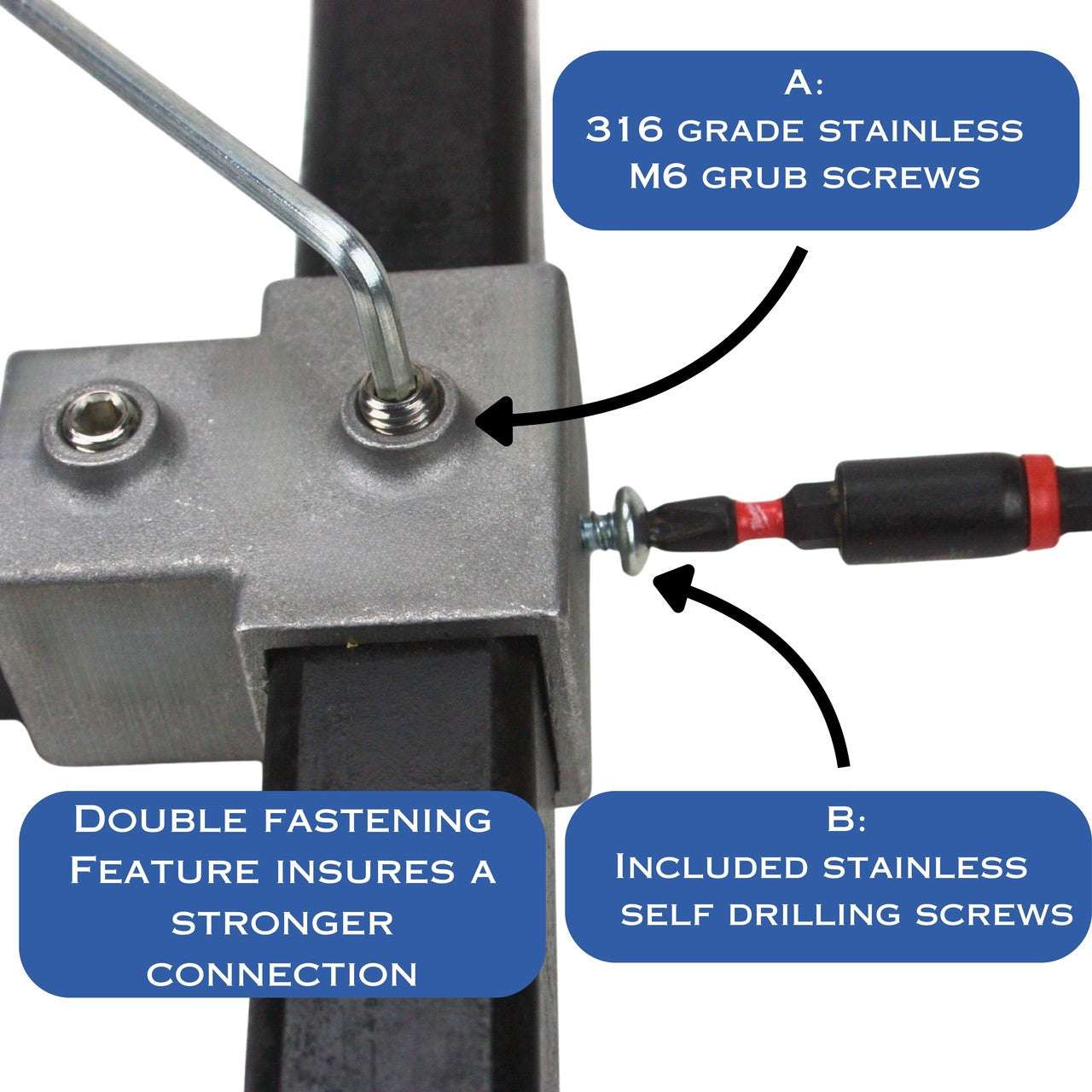 Metal Tube Connectors for DIY Frames | ROSTEK – Rostek Innovations
